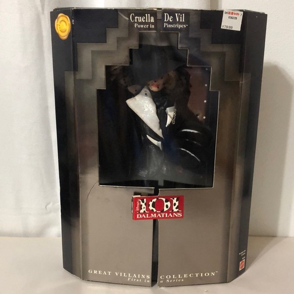 Mattel | Toys | 996 Cruella De Vil Barbie Doll Great Villains ...